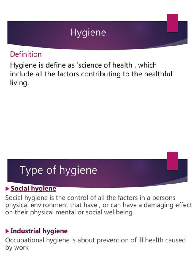 HYGIENE | PDF