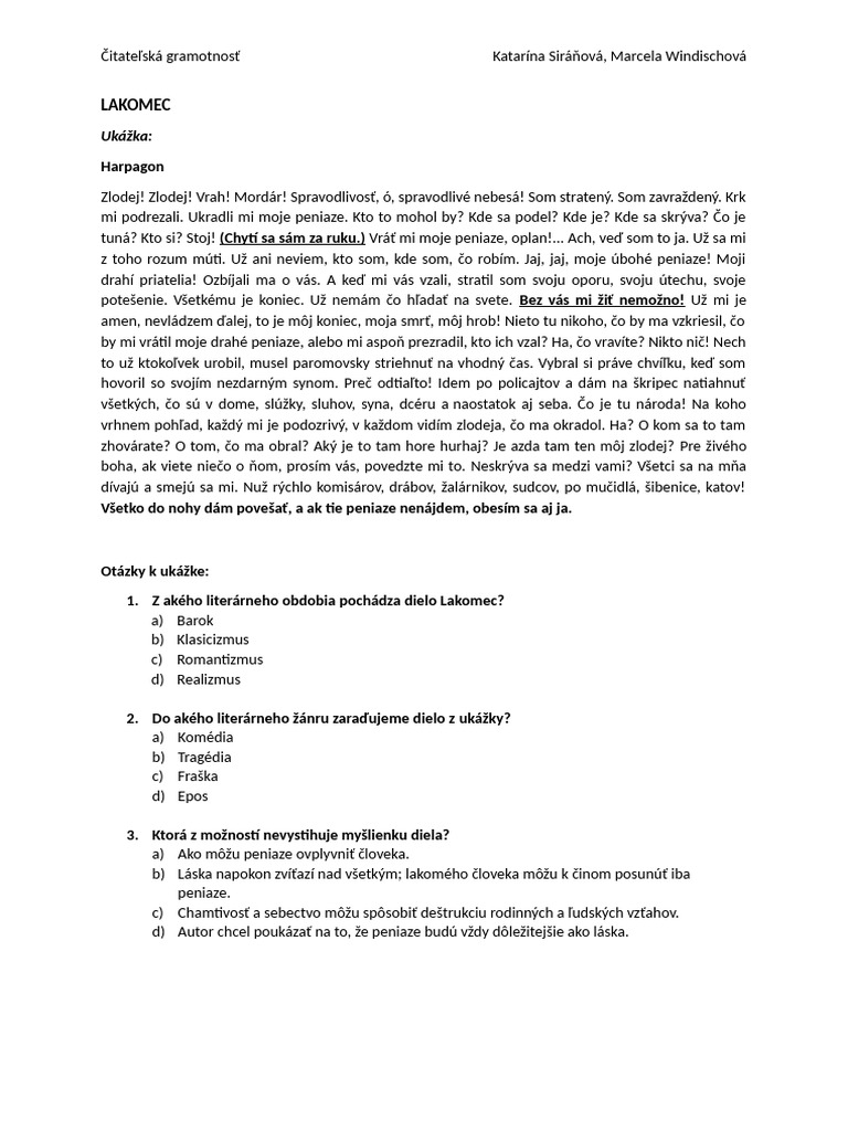 Lakomec | PDF