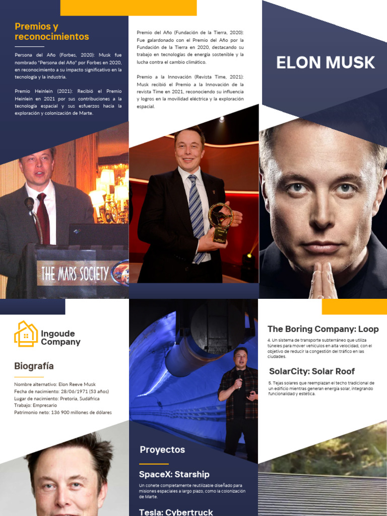 Dark Blue Orange Modern Real Estate Marketing Brochure | PDF ...