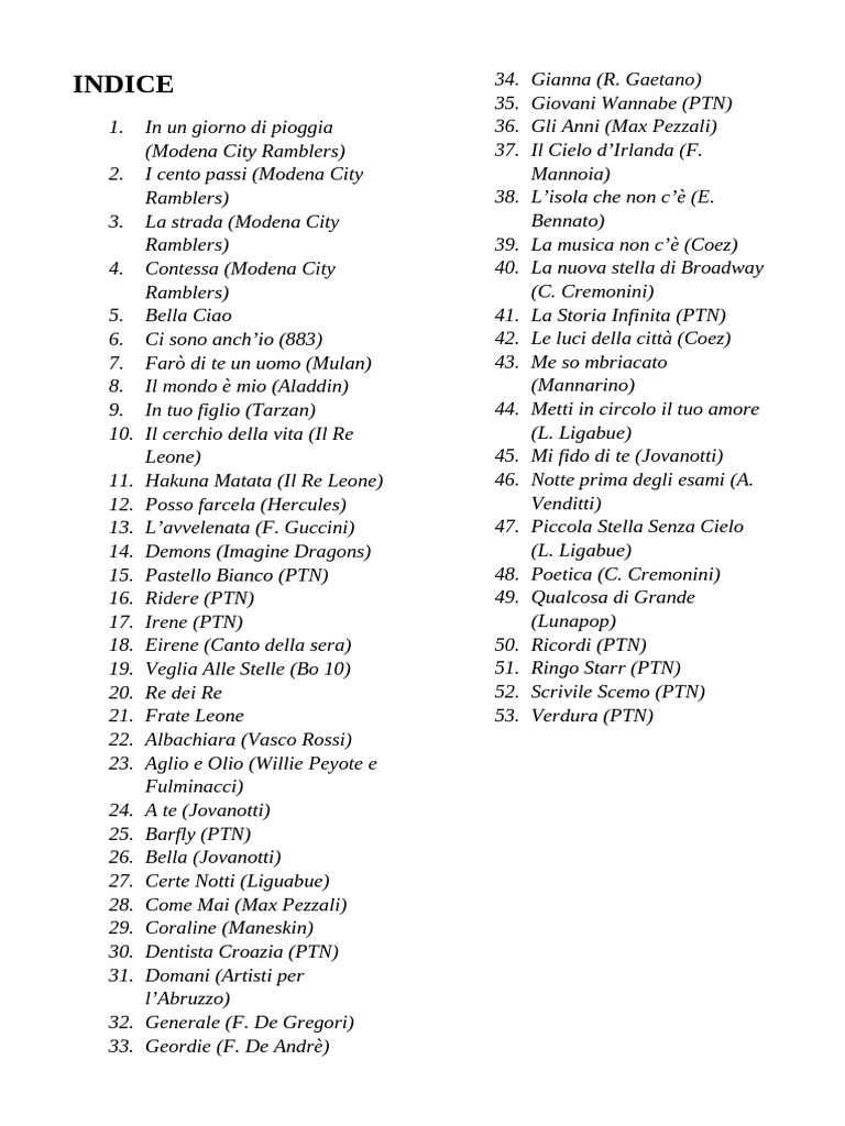 Canzoniere Gigh | PDF