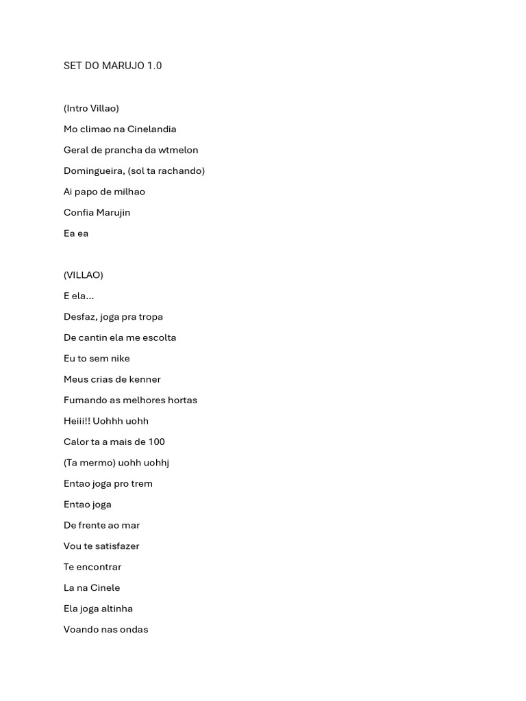 Set Do Marujo 1.0 | PDF