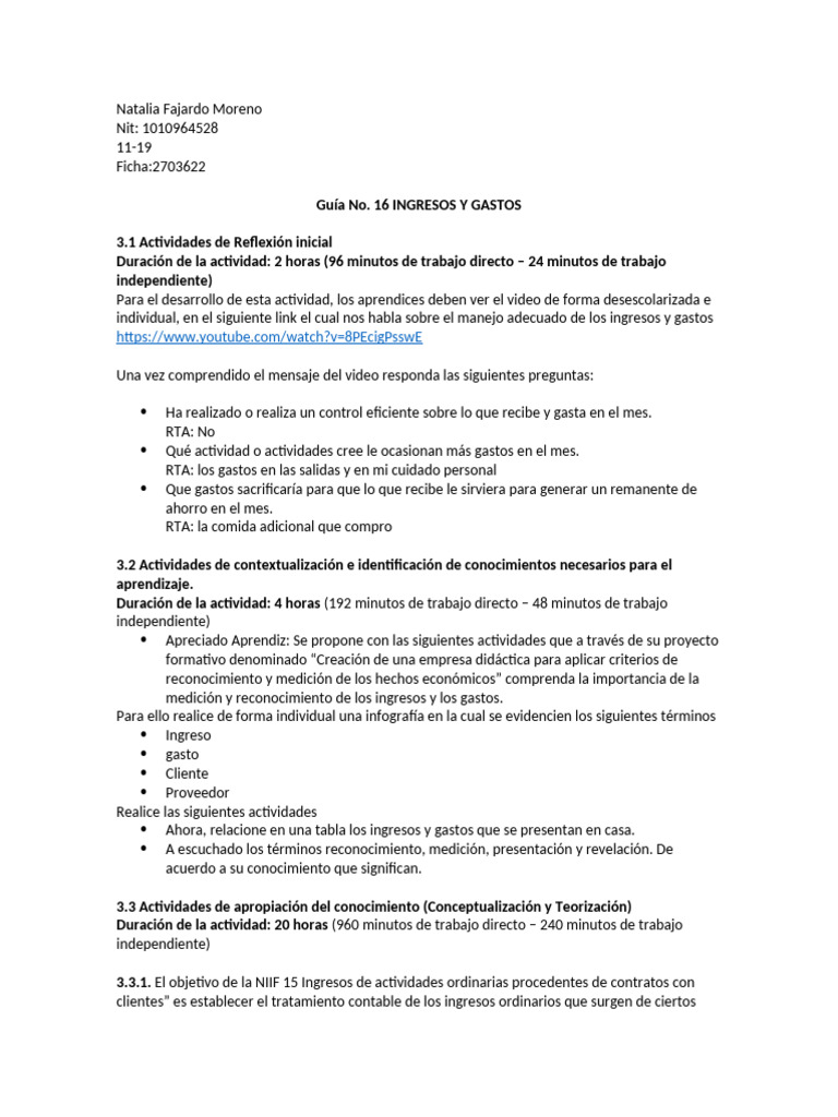 Natalia Fajardo Moren guia 16 | PDF