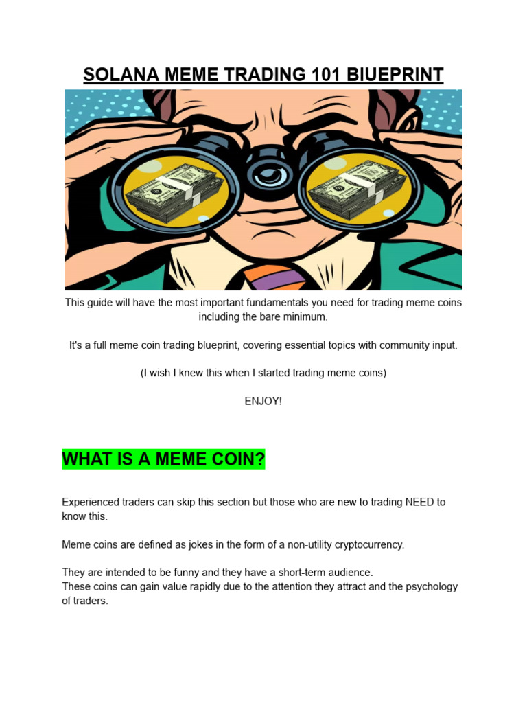 Meme Trading 101 Blueprint | PDF