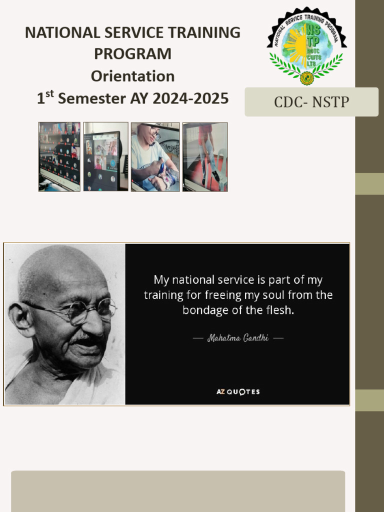 NSTP 1 Orientation Ay 2024 2025 | PDF
