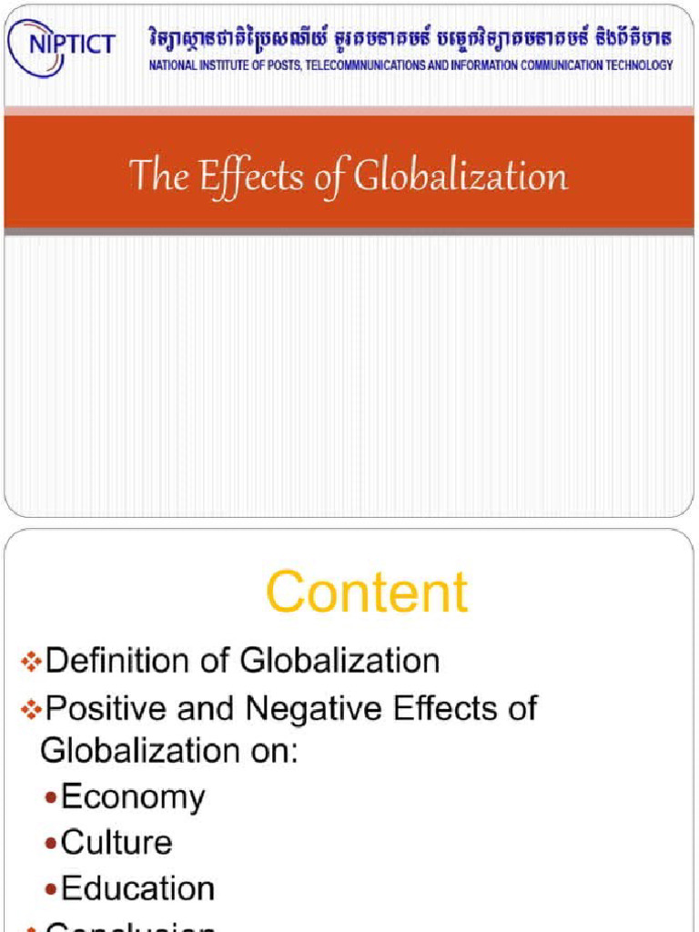 Effect of Globalization | PDF