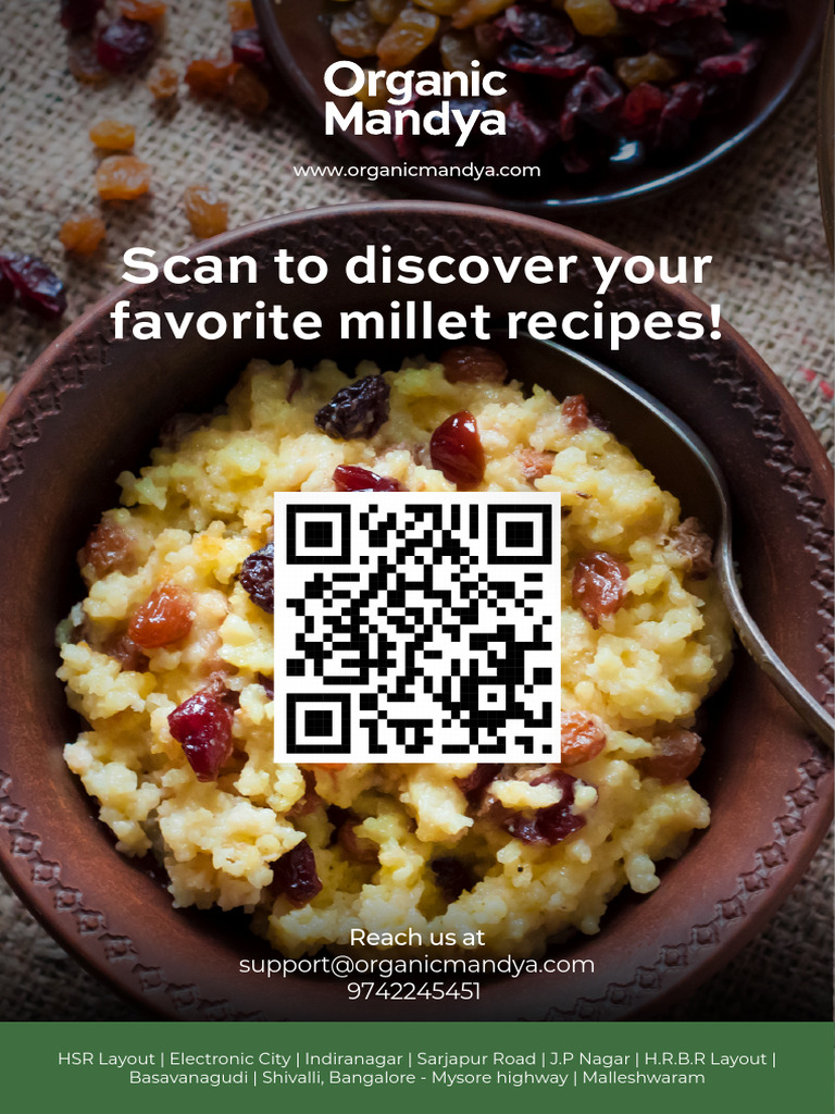 Recipe QR Poster - Millet Recipes 1 | PDF