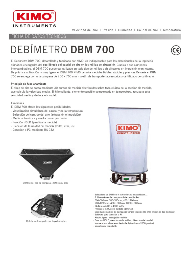 DBM 700 | PDF | Descarga (hidrología) | Temperatura