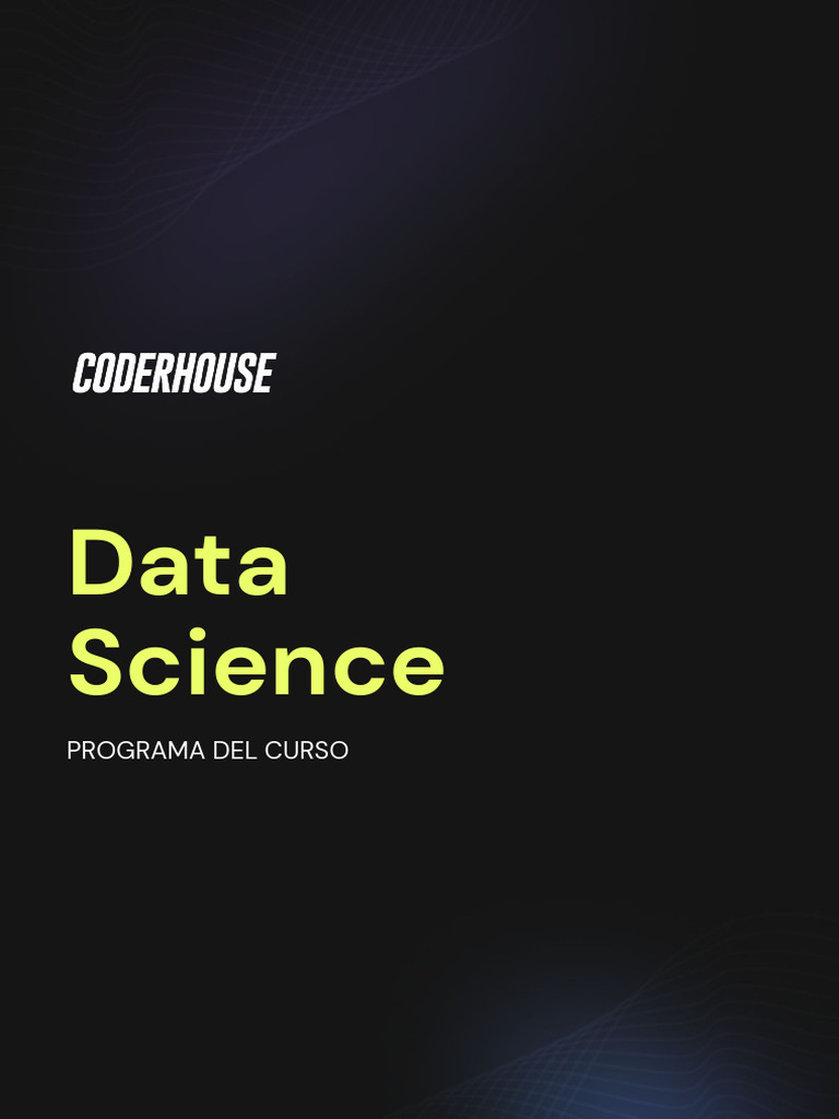 Programa Del Curso - Data Science | PDF