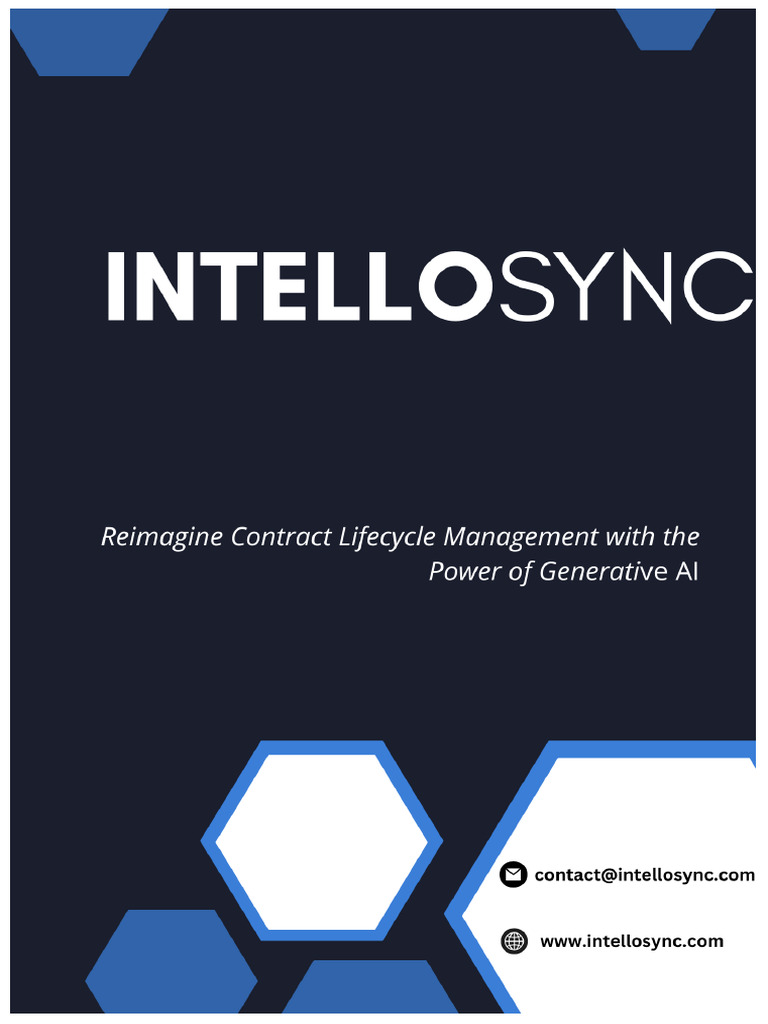 IntelloSync - Generative AI Powered CLM | PDF