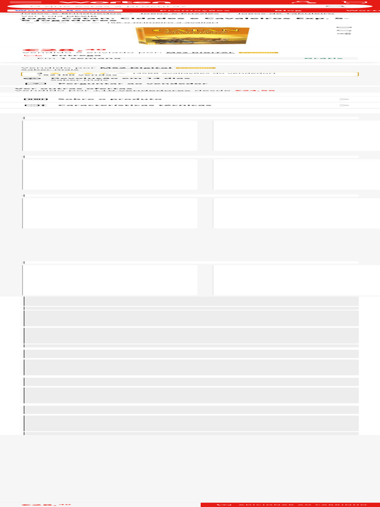 Jogo Catan Cidades e Cavaleiros Exp. 5-6 Jogadores Worten - PT | PDF