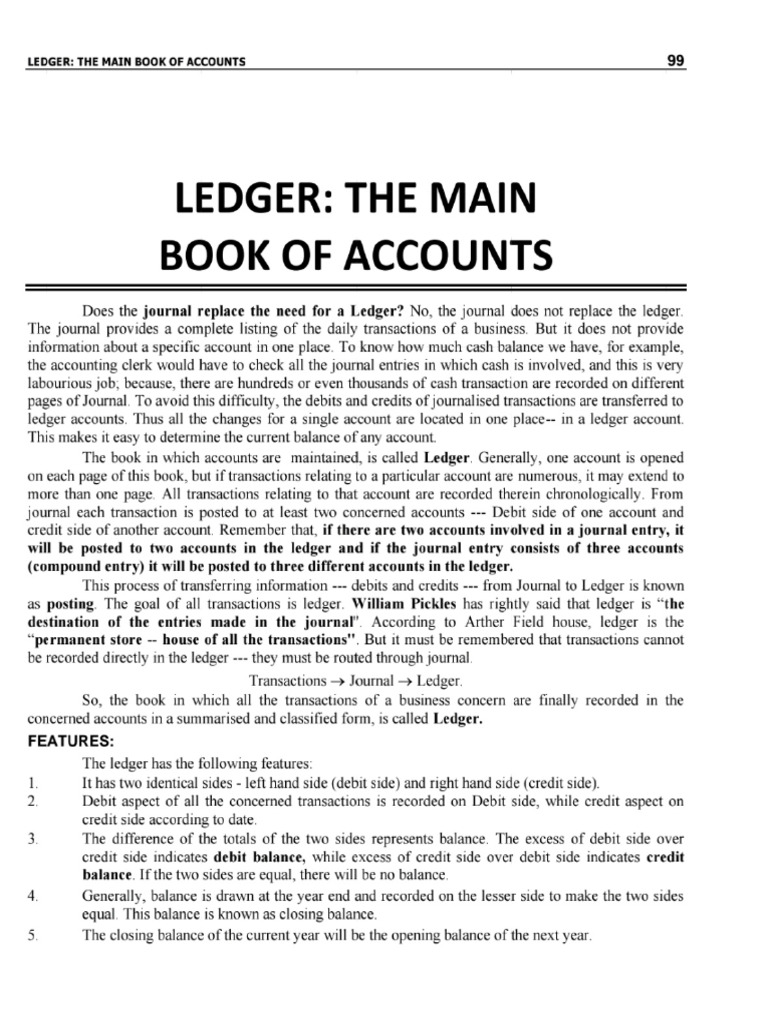 Ch. Ledger, I. Com | PDF
