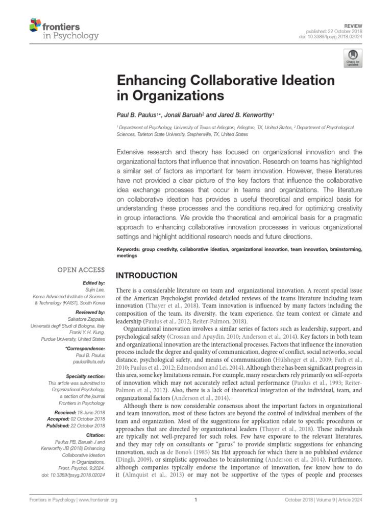 Collaborative Ideation PDF | PDF