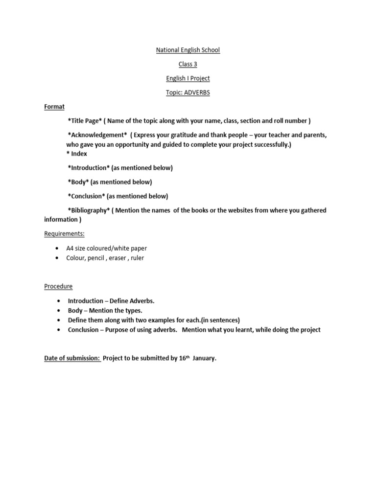 CLASS 3 ENGLISH 1 AT PROJECT.. | PDF