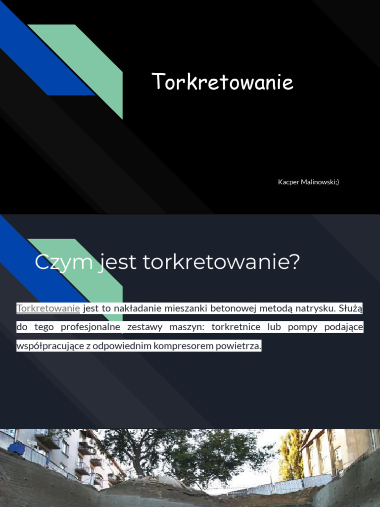 Torkretowanie Technologia | PDF