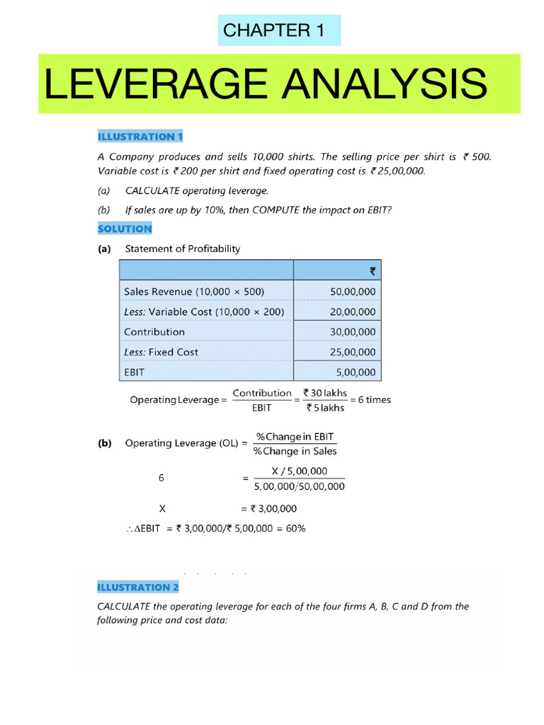 Leverage | PDF