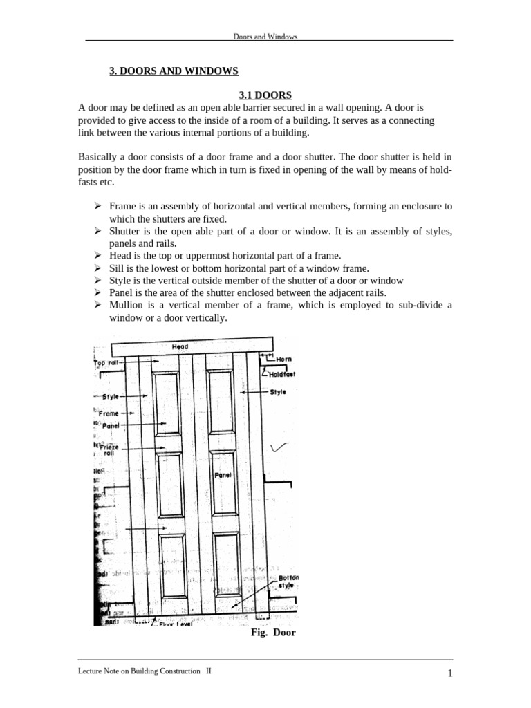 3 Window Door Pdf