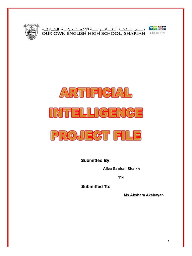 AI Projec File - ALIZA | PDF