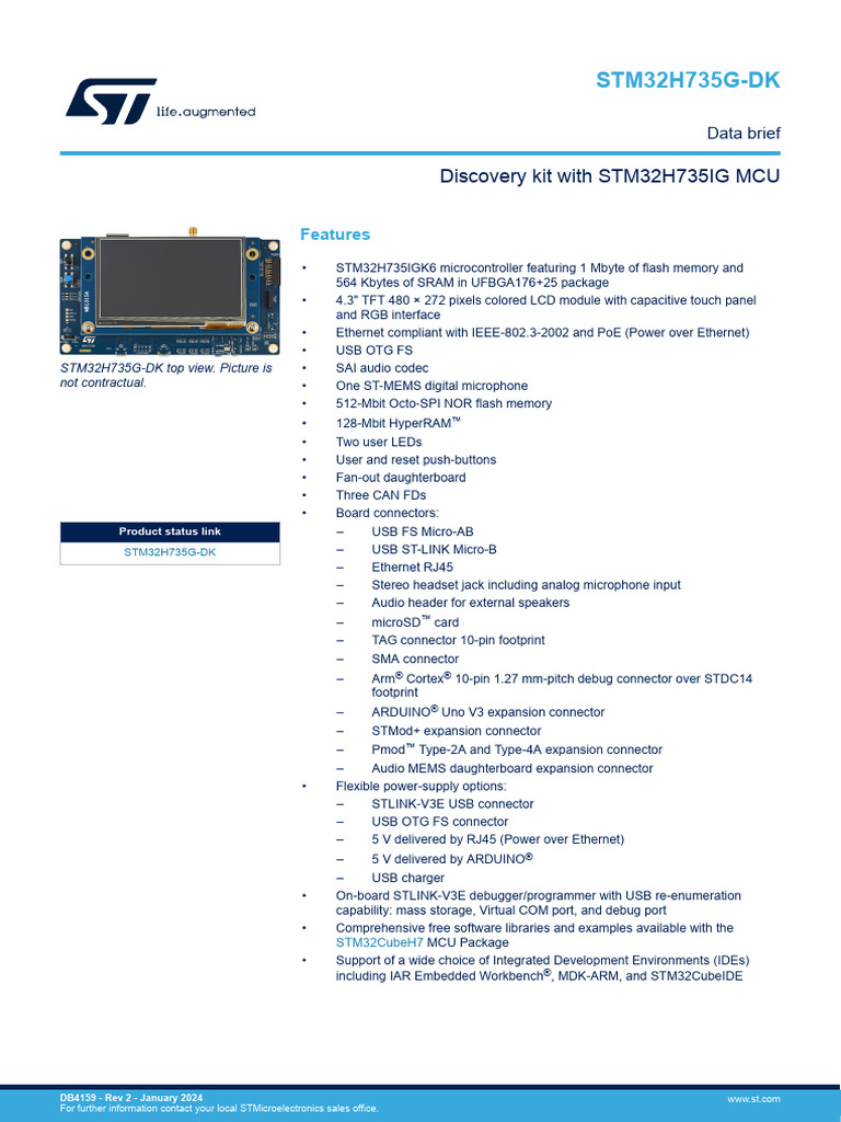 stm32h735g DK | PDF
