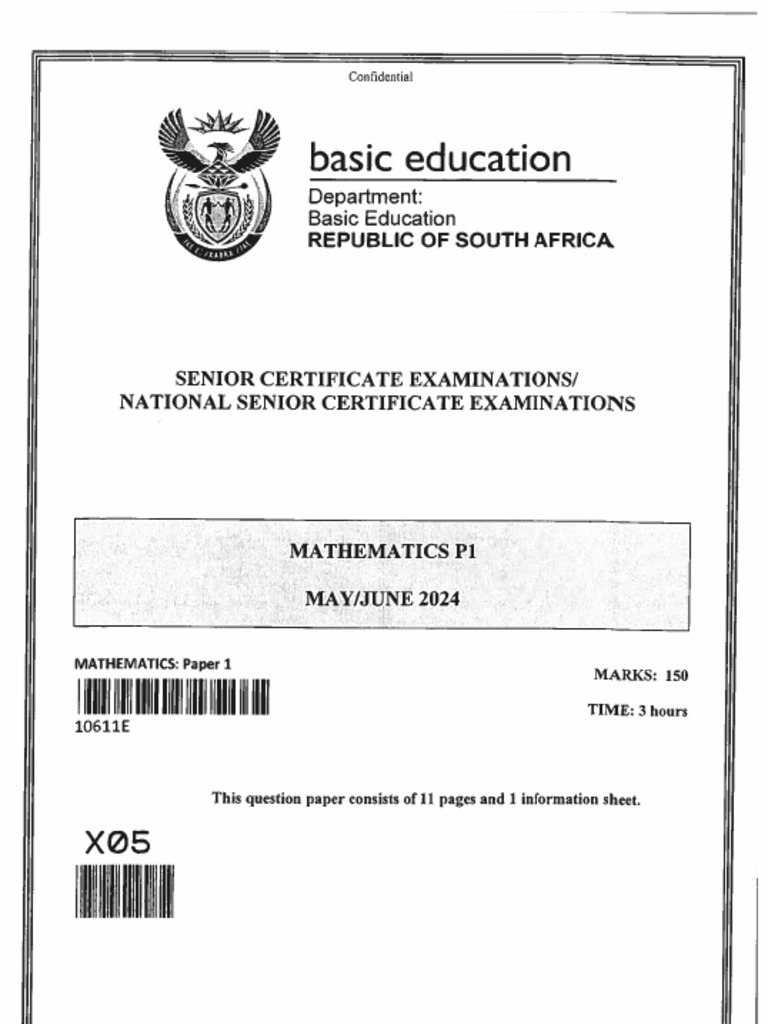 Gr 12 Mathematics P1 (English) June 2024 Question Paper | PDF