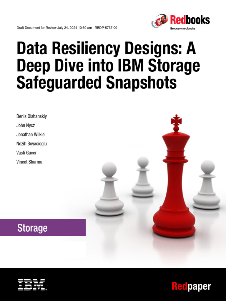 A Deep Dive Into IBM Storage Safeguarded Snapshots | PDF | Backup | Computer Security