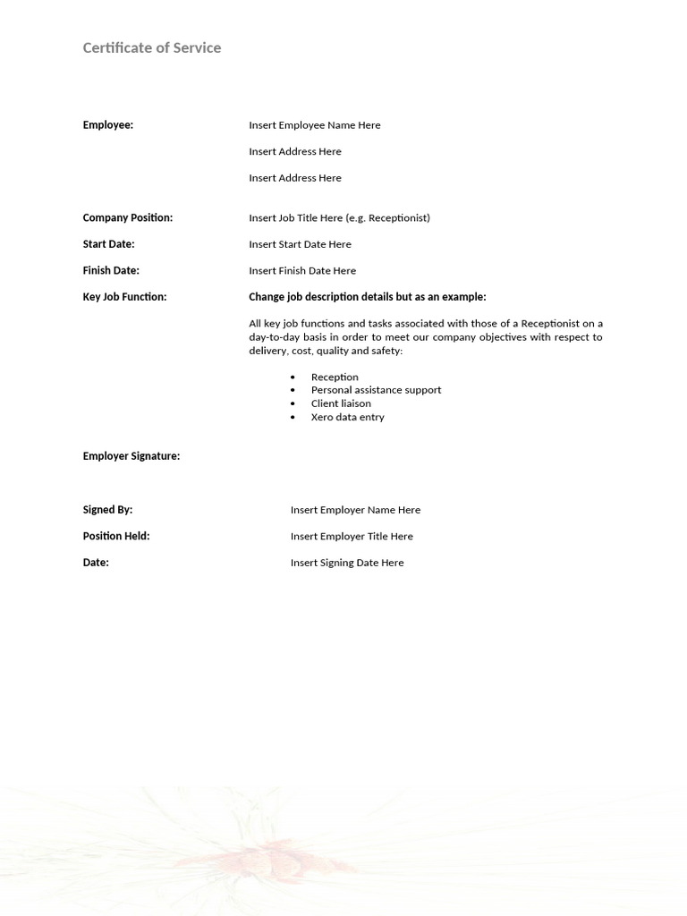 Certificate of Service | PDF