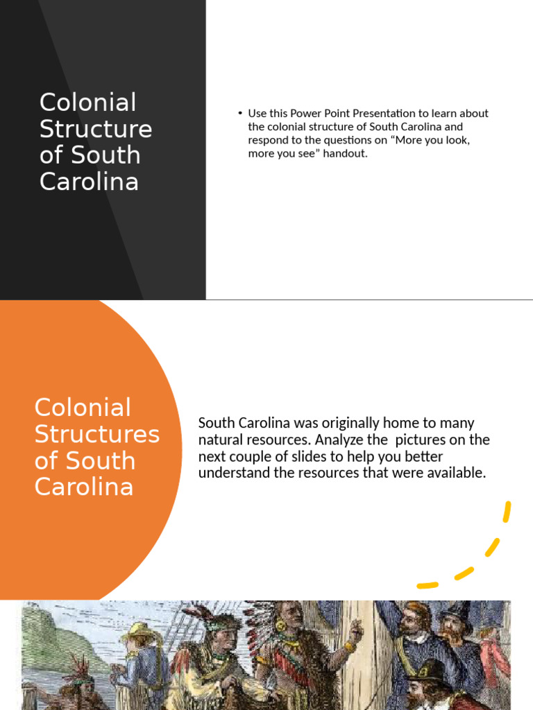 Colonial Structure of South Carolina More You Look 2020 | PDF