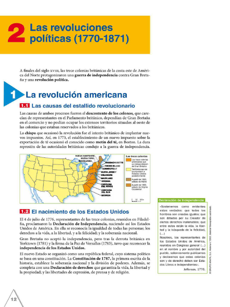 1B - Las Revoluciones Liberales | PDF