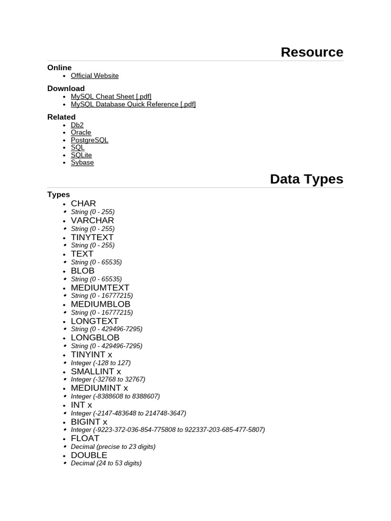 Mysql | PDF