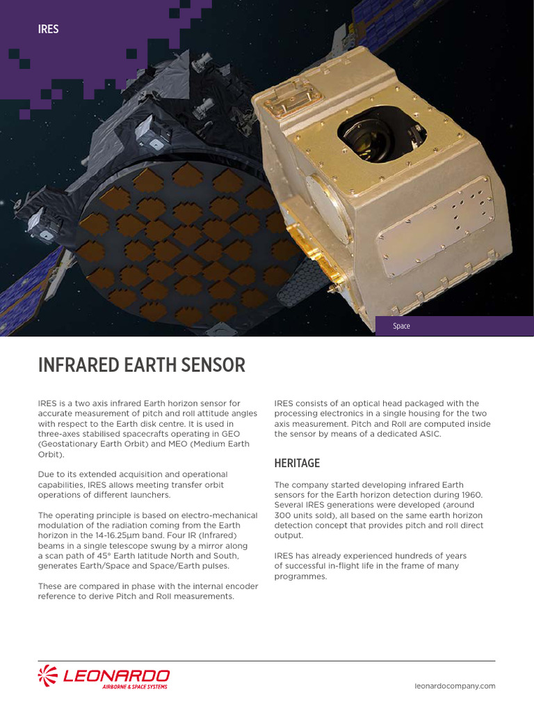 IRES NE Attitude Control Sensors LQ mm07787 | PDF