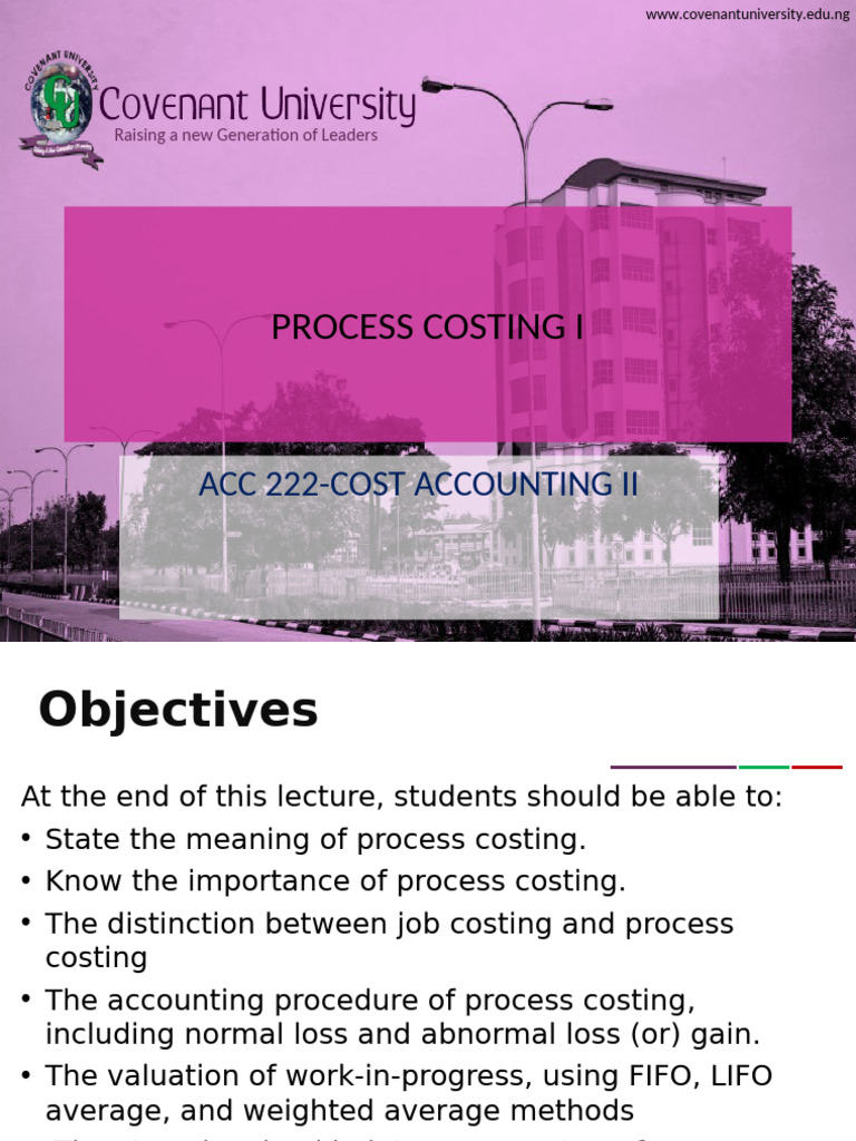 Acc 222 Costing Process Costing | PDF