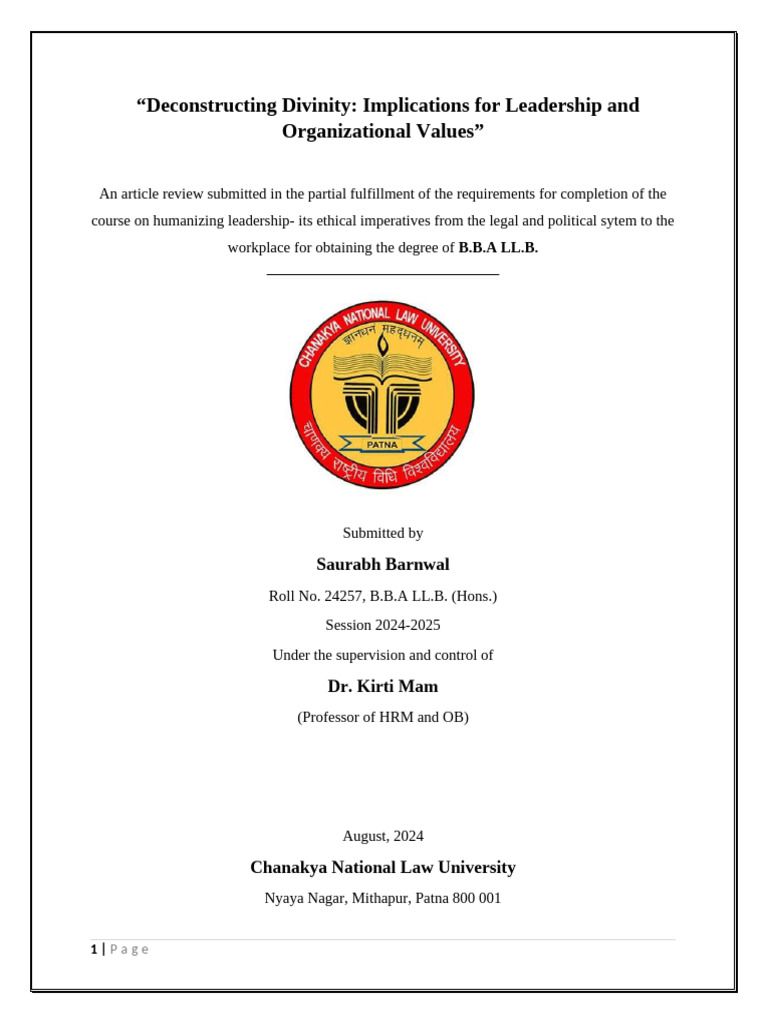 HRM and OB Article Review | PDF