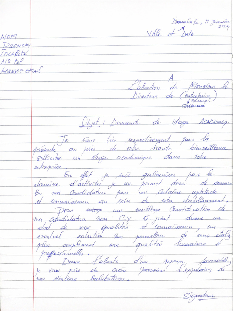 Demande Example | PDF