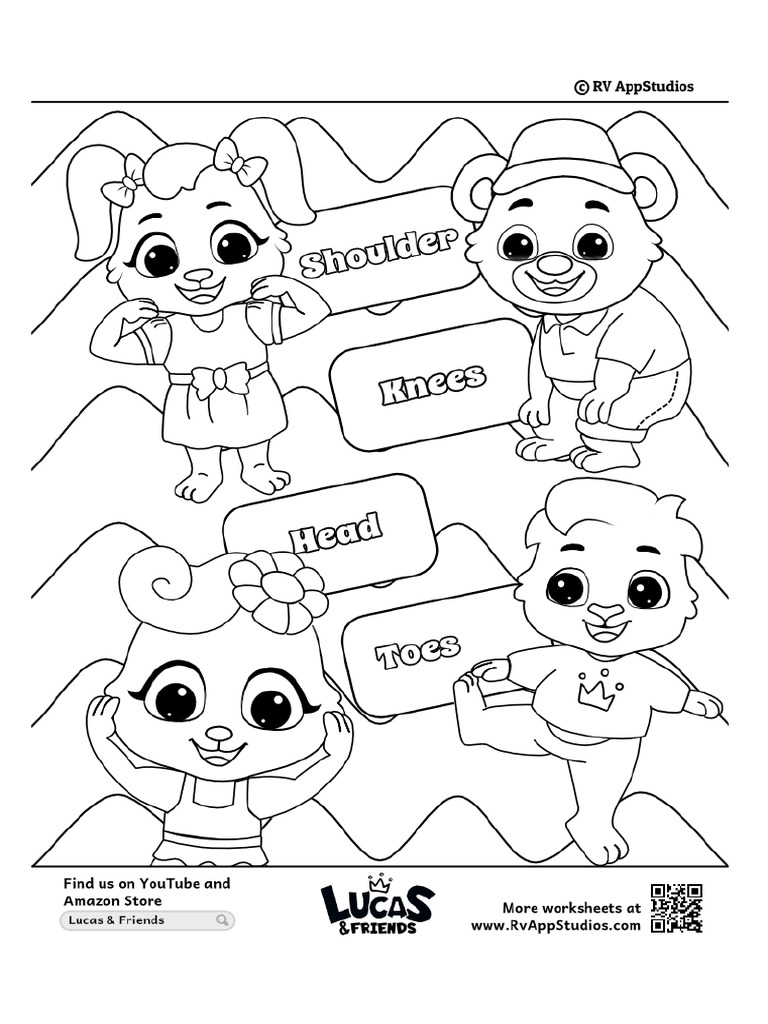 439 Nursery Rhymes Head Shoulders Knees and Toes Song | PDF