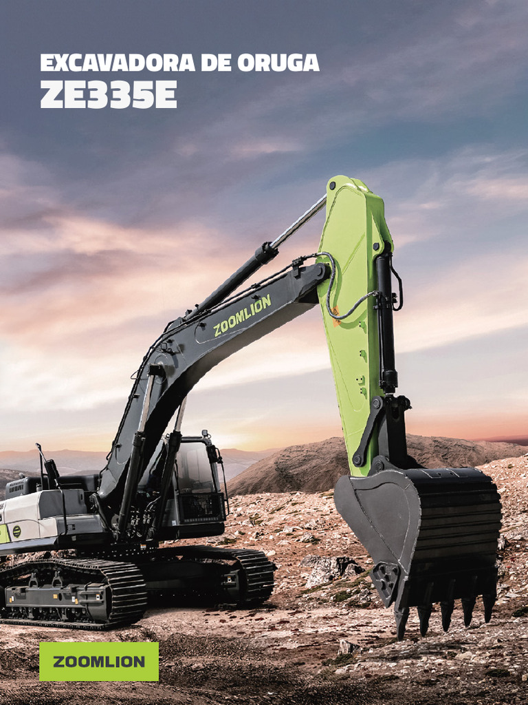 Zoomlion Ze335e Excavadora de Oruga | PDF
