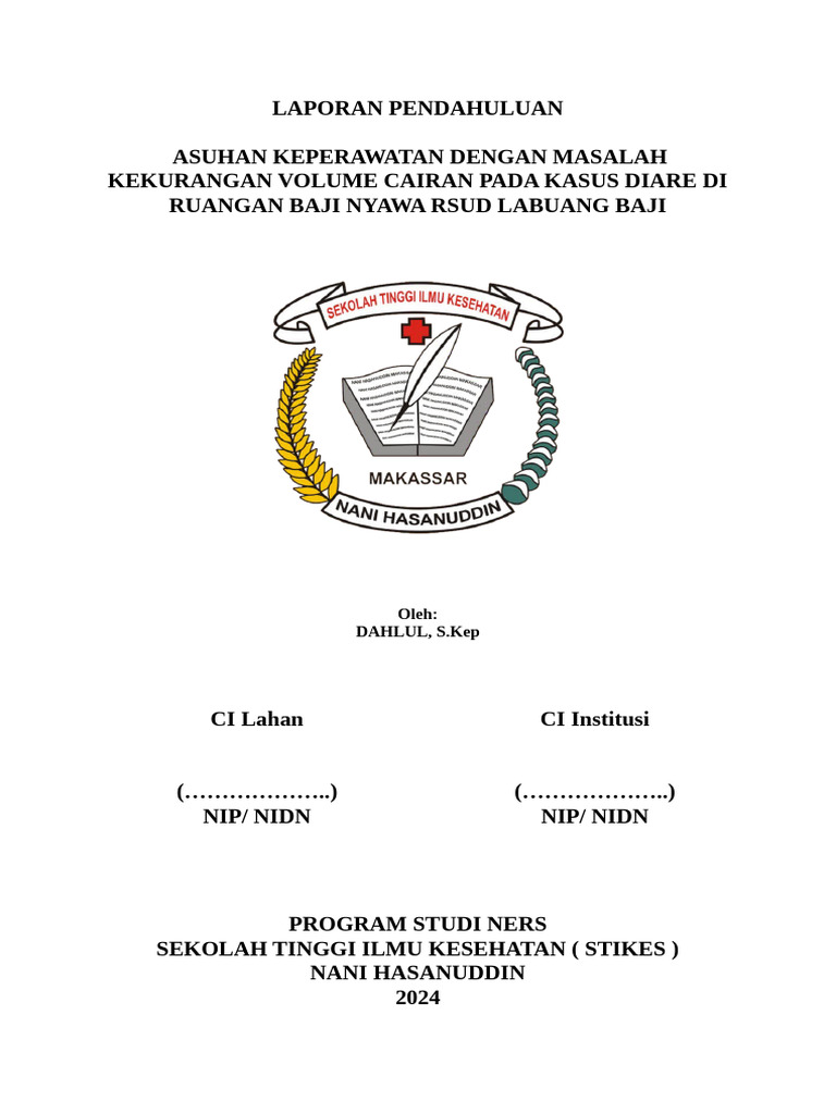 Laporan Pendahuluan KDP 1 | PDF