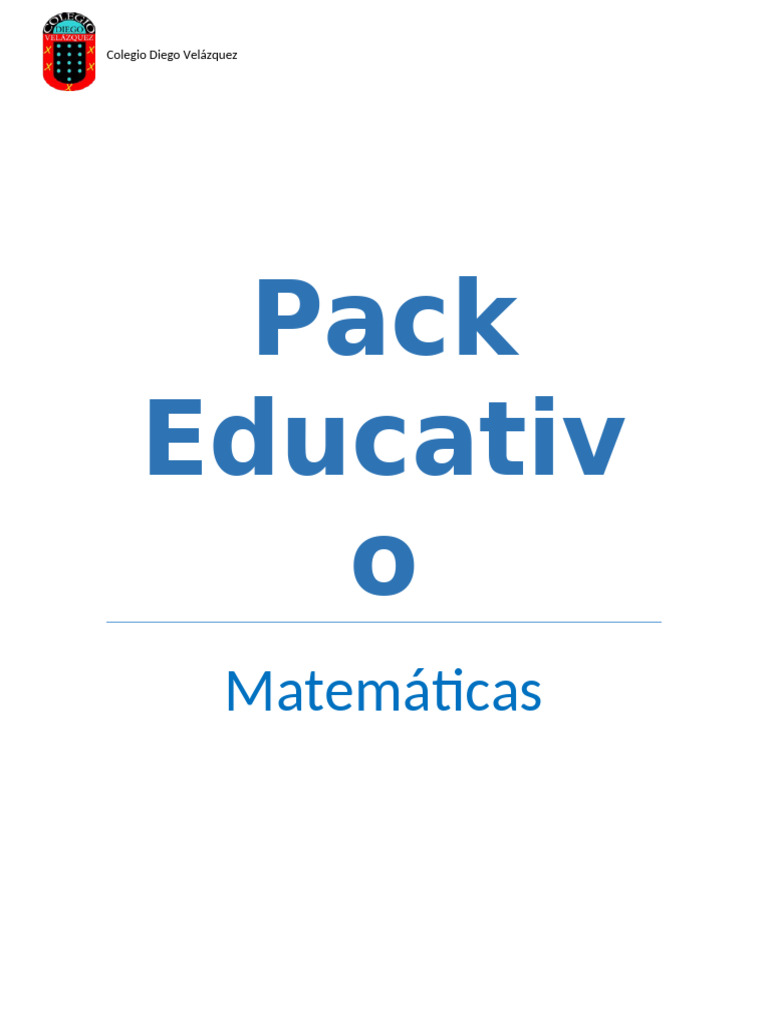 Pack Educativo Matemáticas | PDF