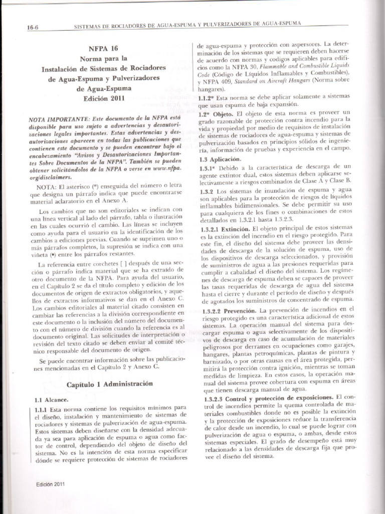 NFPA 16-06 | PDF
