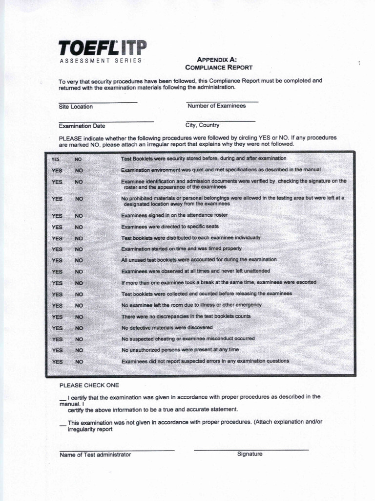 Compliance Report | PDF