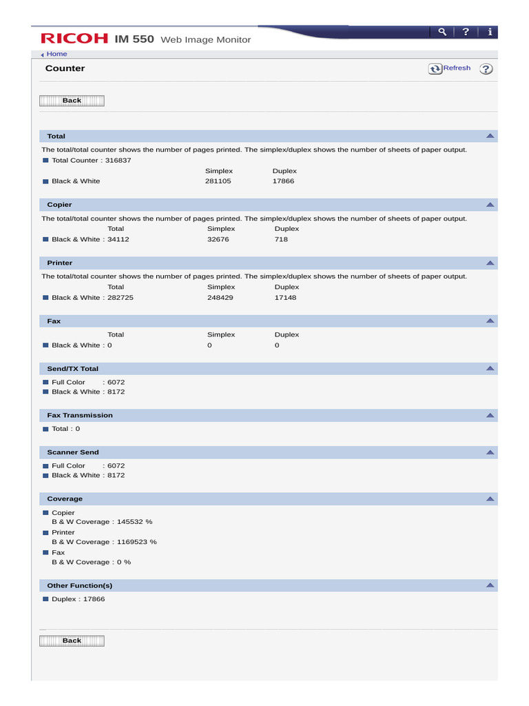 Counter: Web Image Monitor | PDF