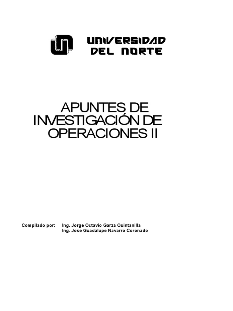Libro Io2f | PDF | La investigación de operaciones | Algoritmos