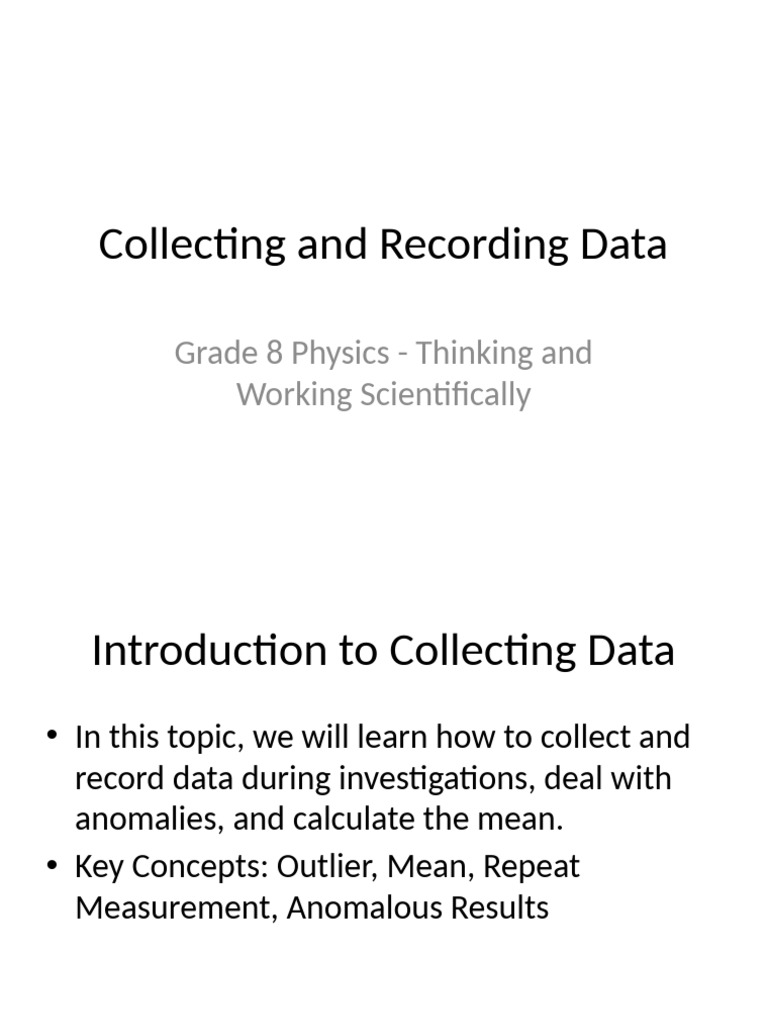 Data Collection Strategies in Physics | PDF