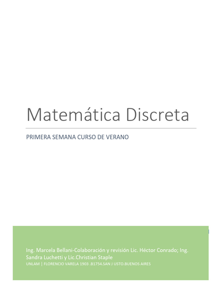 Primera Semana | PDF