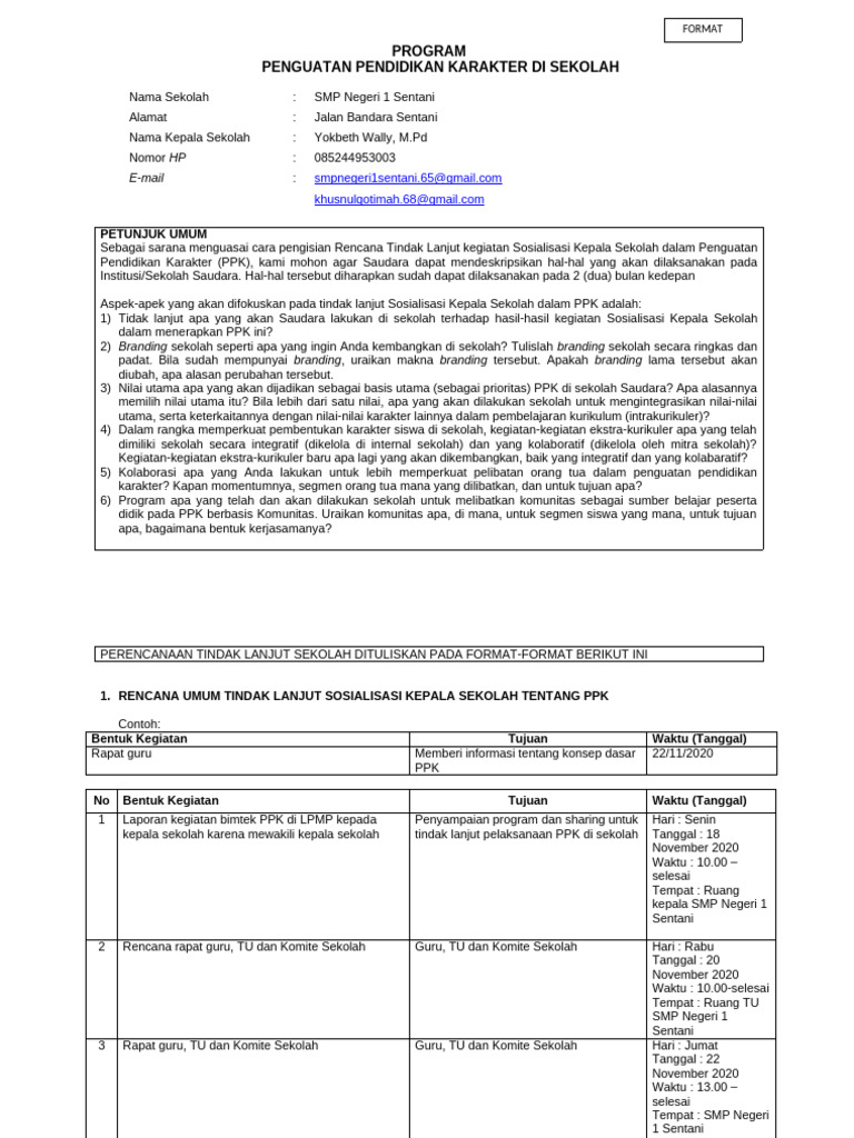 PPK LK 9.1 Penyusunan Program PPK - Literasi Di Sekolah | PDF