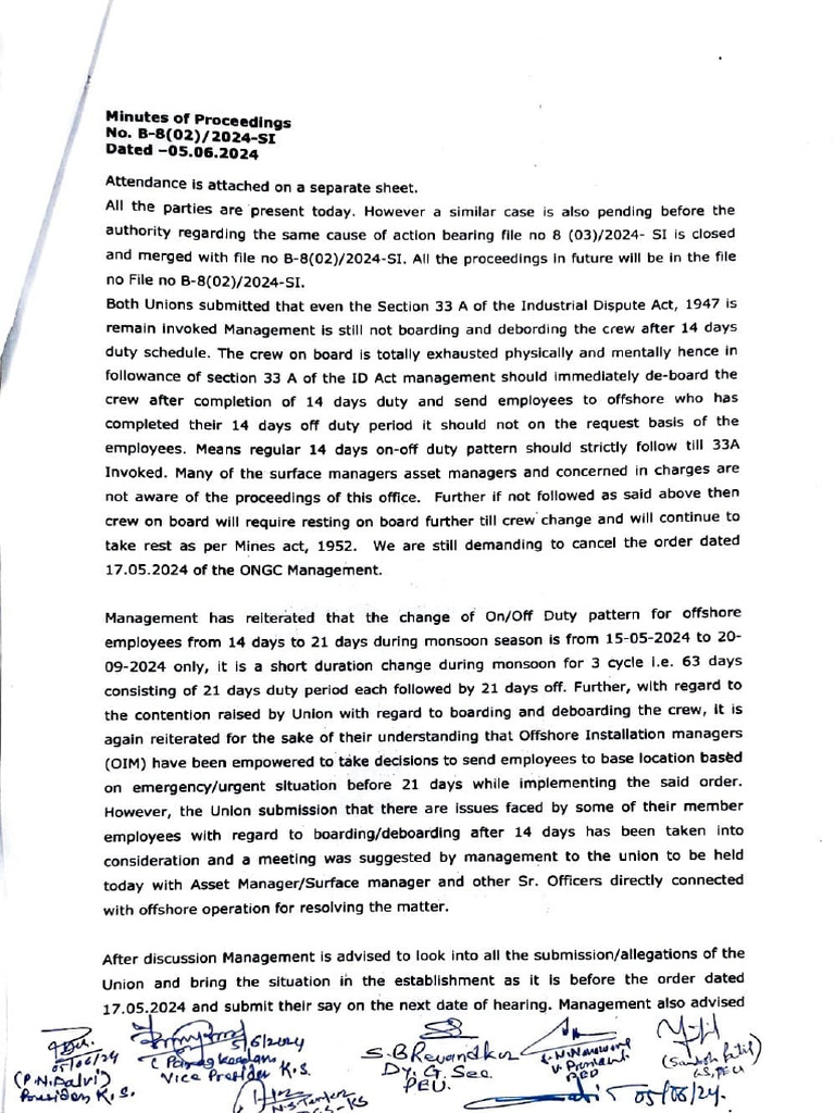 Concilation Copy DT 05.06.2024 | PDF