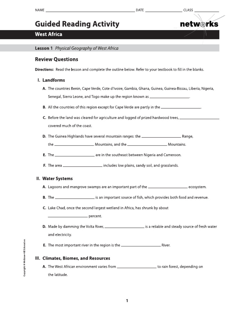 Physical Geography of West Africa, 2. (2) | PDF