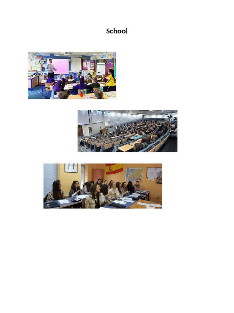 School in Pictures | PDF