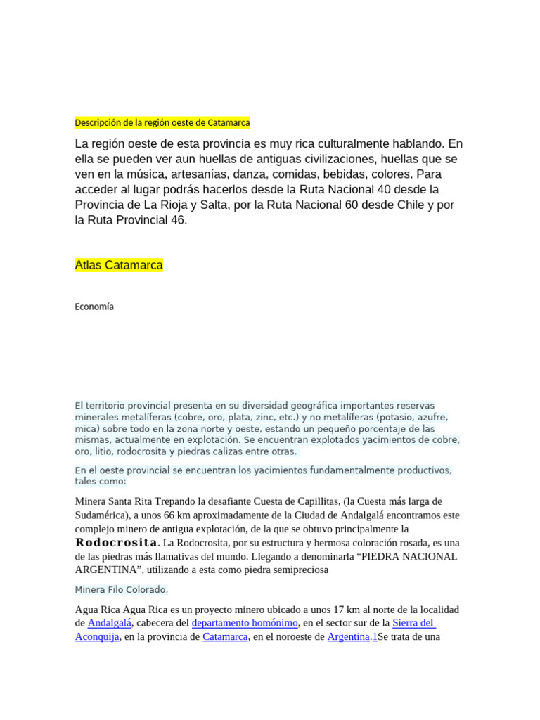 Región Oeste | PDF | Ciencias sociales | Viajes y turismo