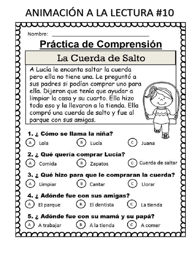 ANIMACION A LA LECTURA 10 | PDF