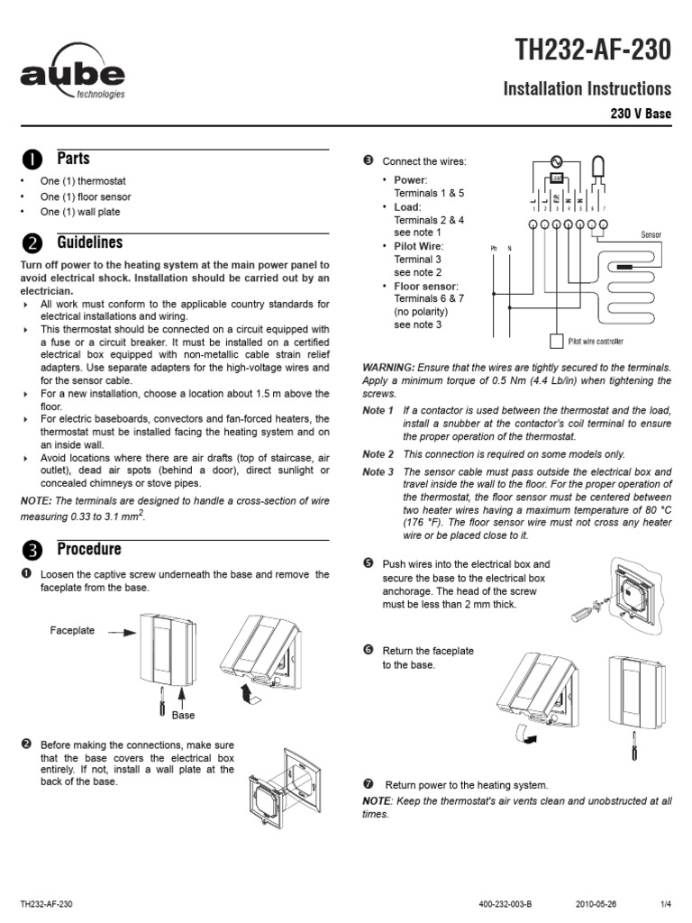 Th232 Instructions 1 | PDF