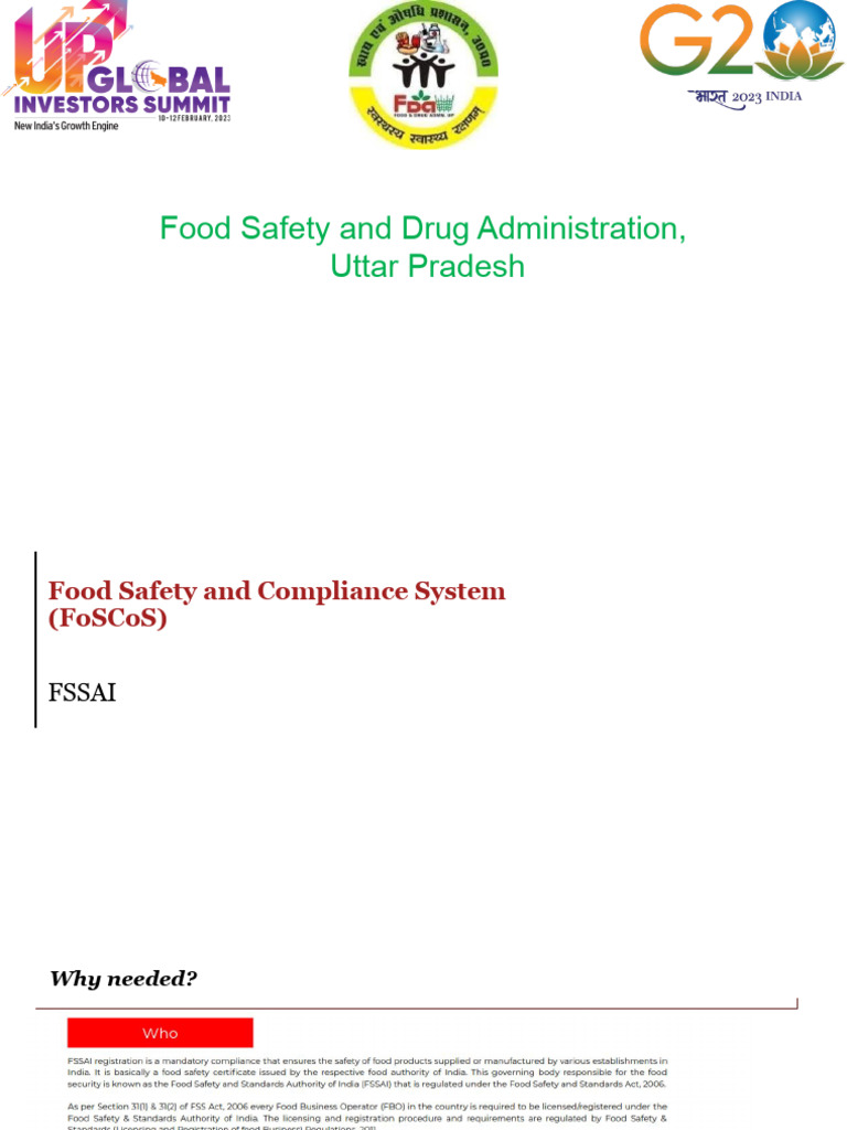 FSSAI Process | PDF